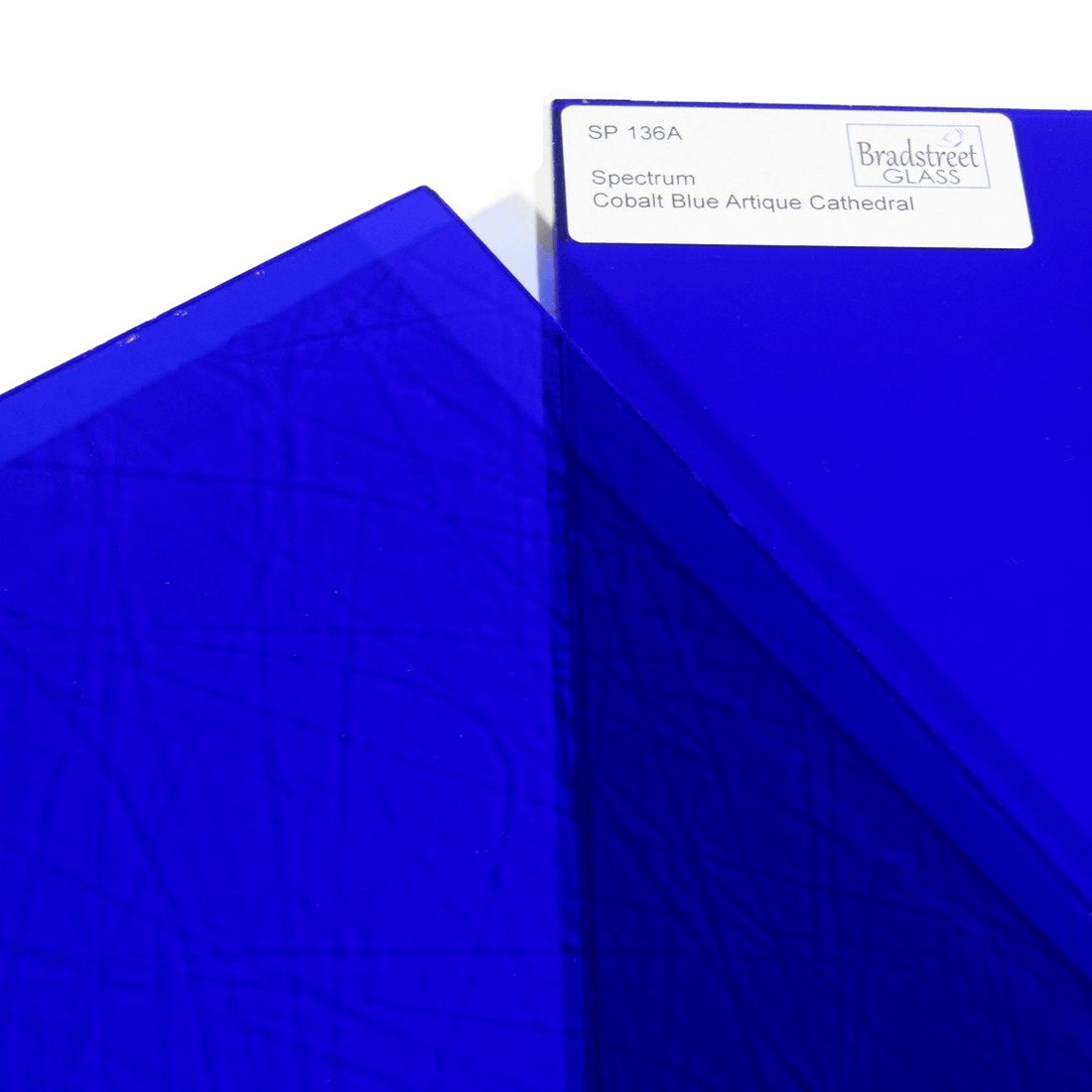 Cobalt Blue Artique Stained Glass Sheet Oceanside SF136A – BradstreetGlass