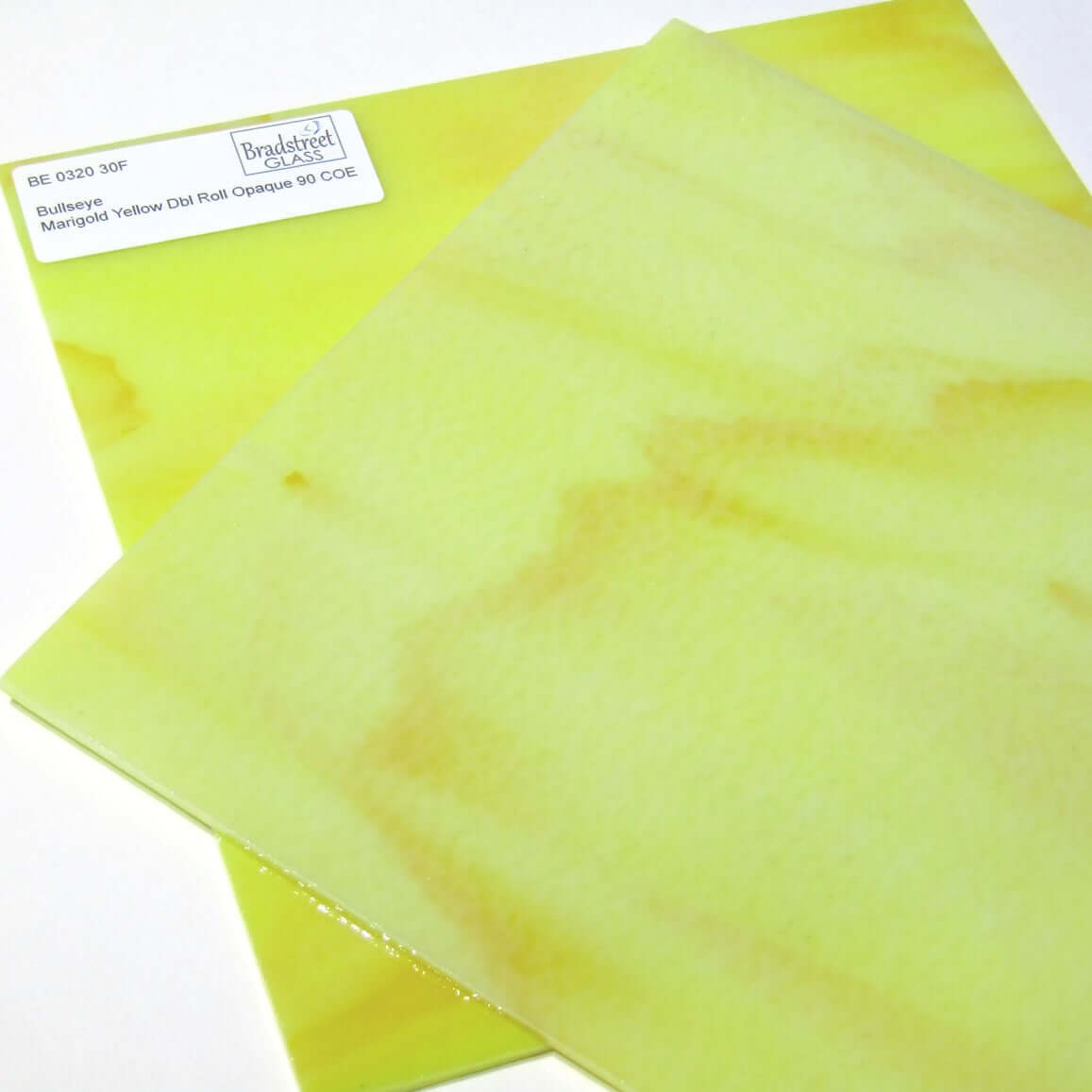 Marigold Yellow Stained Glass Sheet 90 COE Bullseye 0320 30F ...