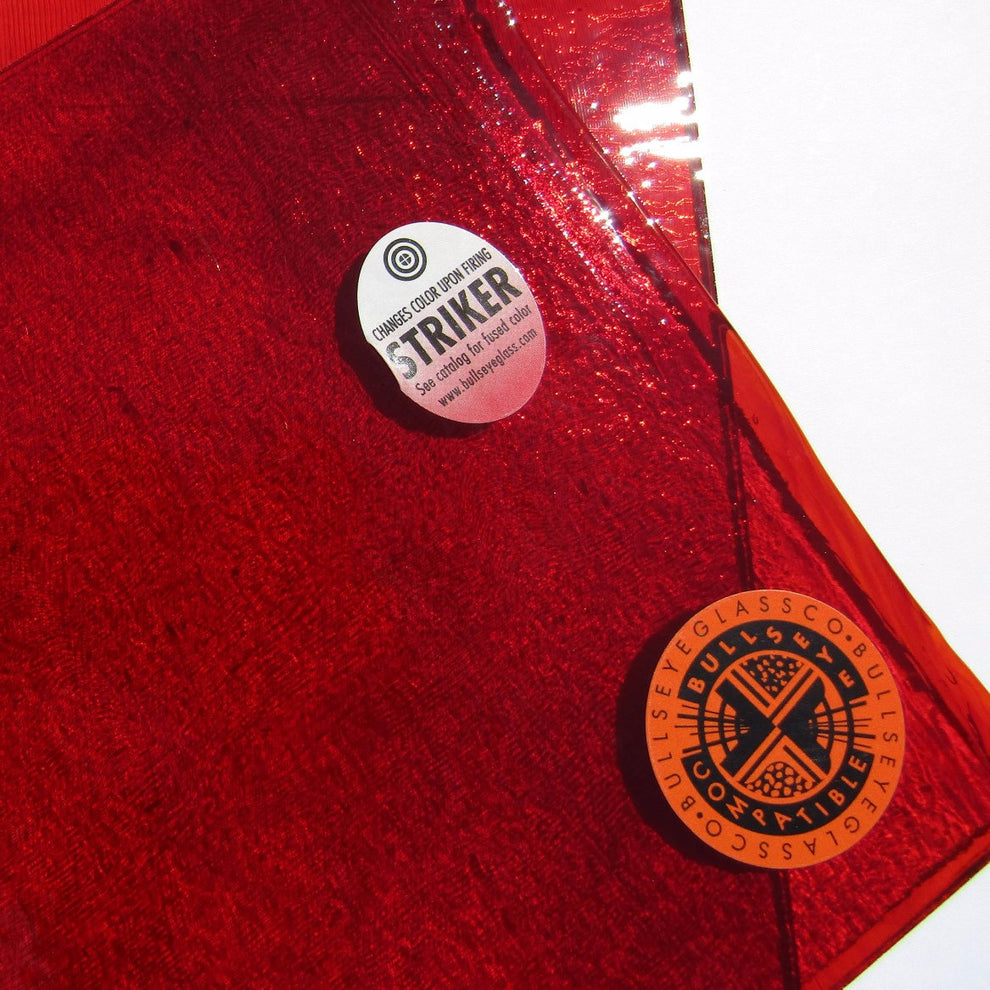 Red Stained Glass Sheet 90 COE Bullseye 1122 30 – BradstreetGlass