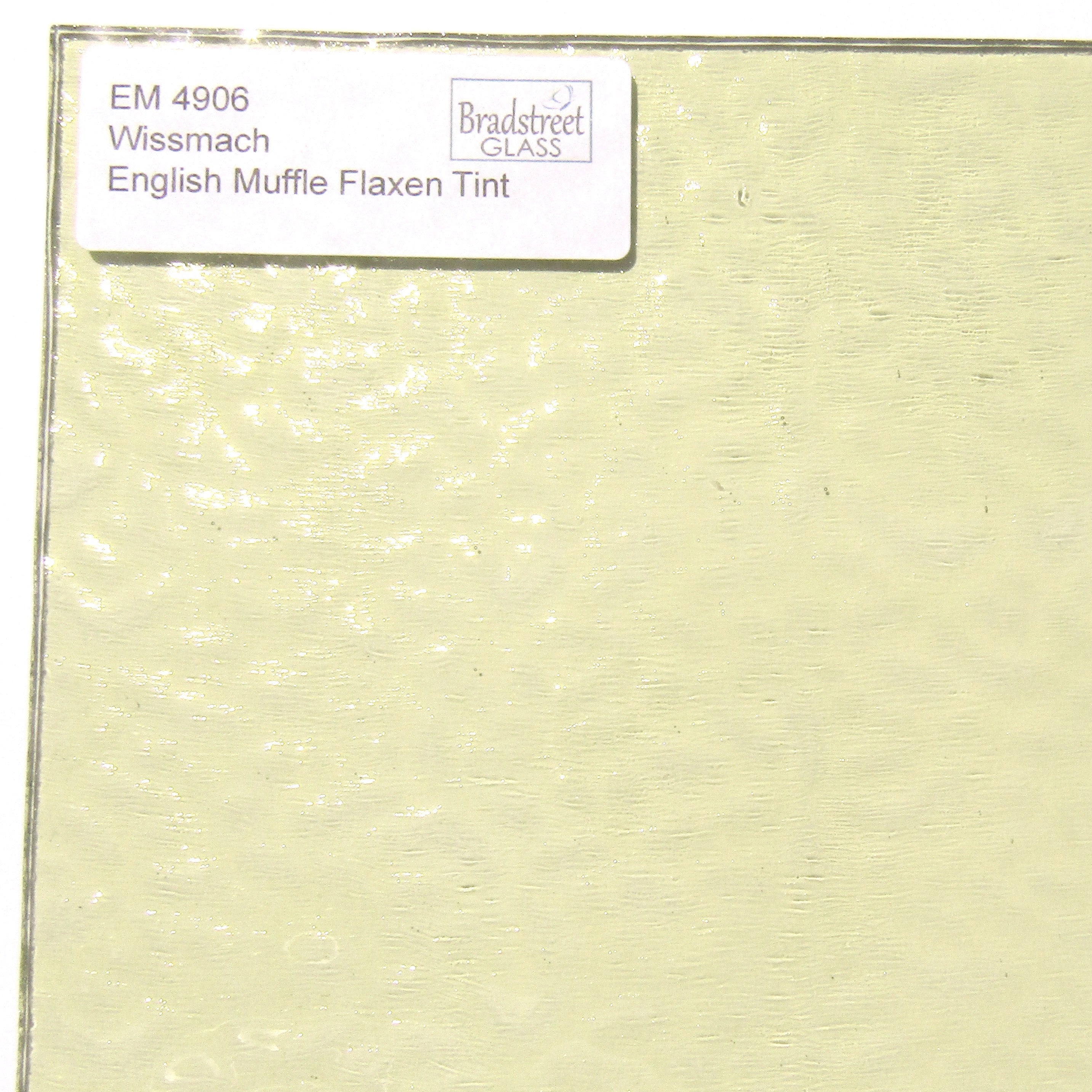 English Muffle Flaxen Tint Cathedral Stained Glass Sheet Wissmach EM49 ...
