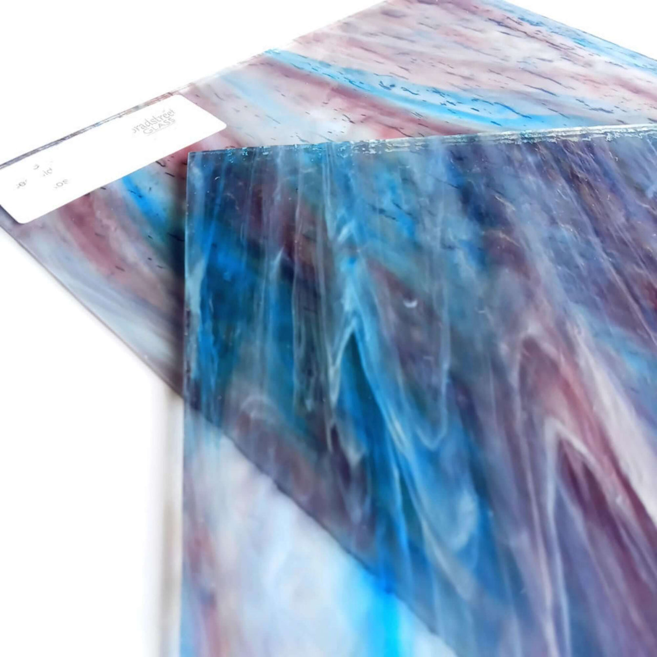 Aqua Rose Pearl Opal Stained Glass Sheet Oceanside SF6034.83CC ...