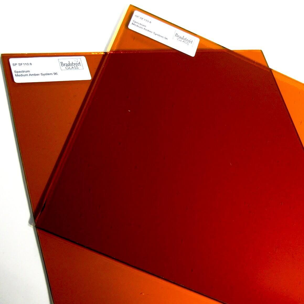 Medium Amber Stained Glass Sheet Oceanside SF110.8 – BradstreetGlass