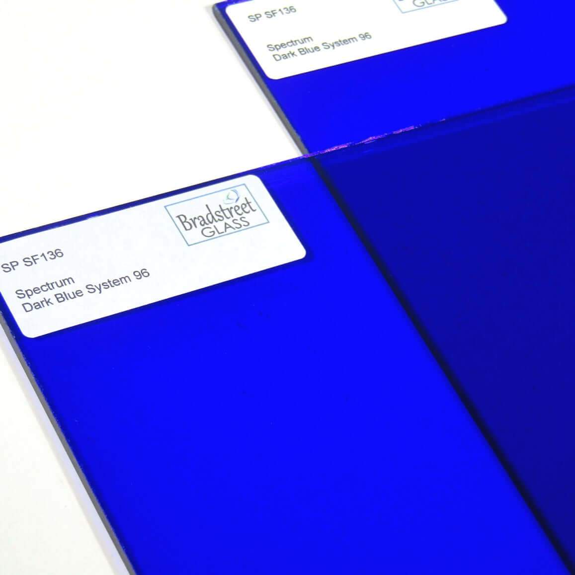 Dark Blue Stained Glass Sheet 96 COE Oceanside SF136 – BradstreetGlass