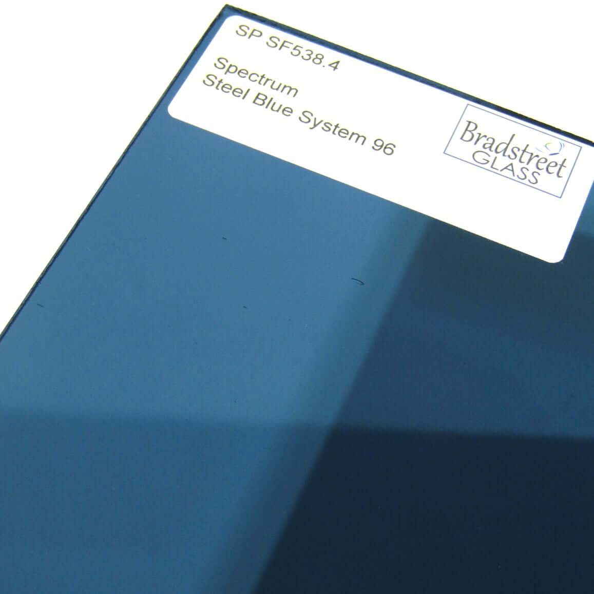 Steel Blue Stained Glass Sheet Oceanside SF538.4 – BradstreetGlass