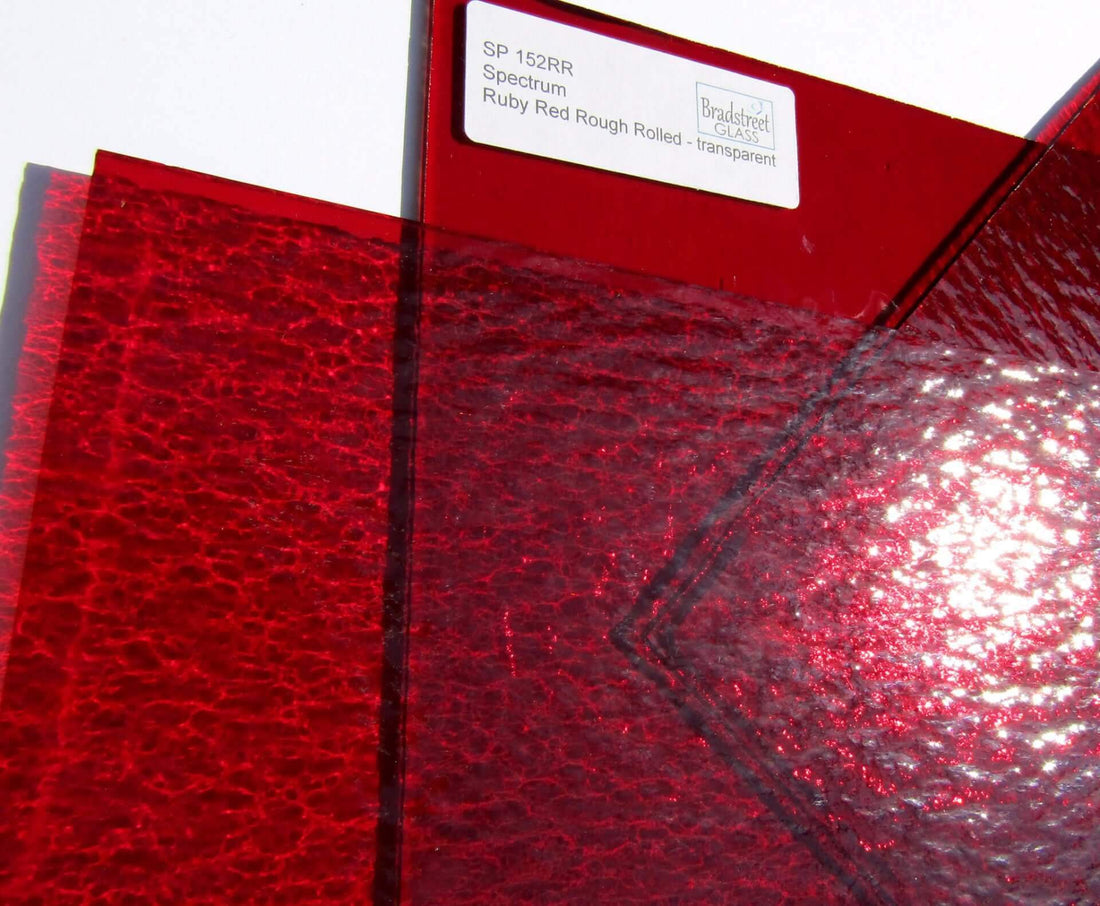 Ruby Red Rough Rolled Stained Glass Sheet Oceanside SF152RR ...