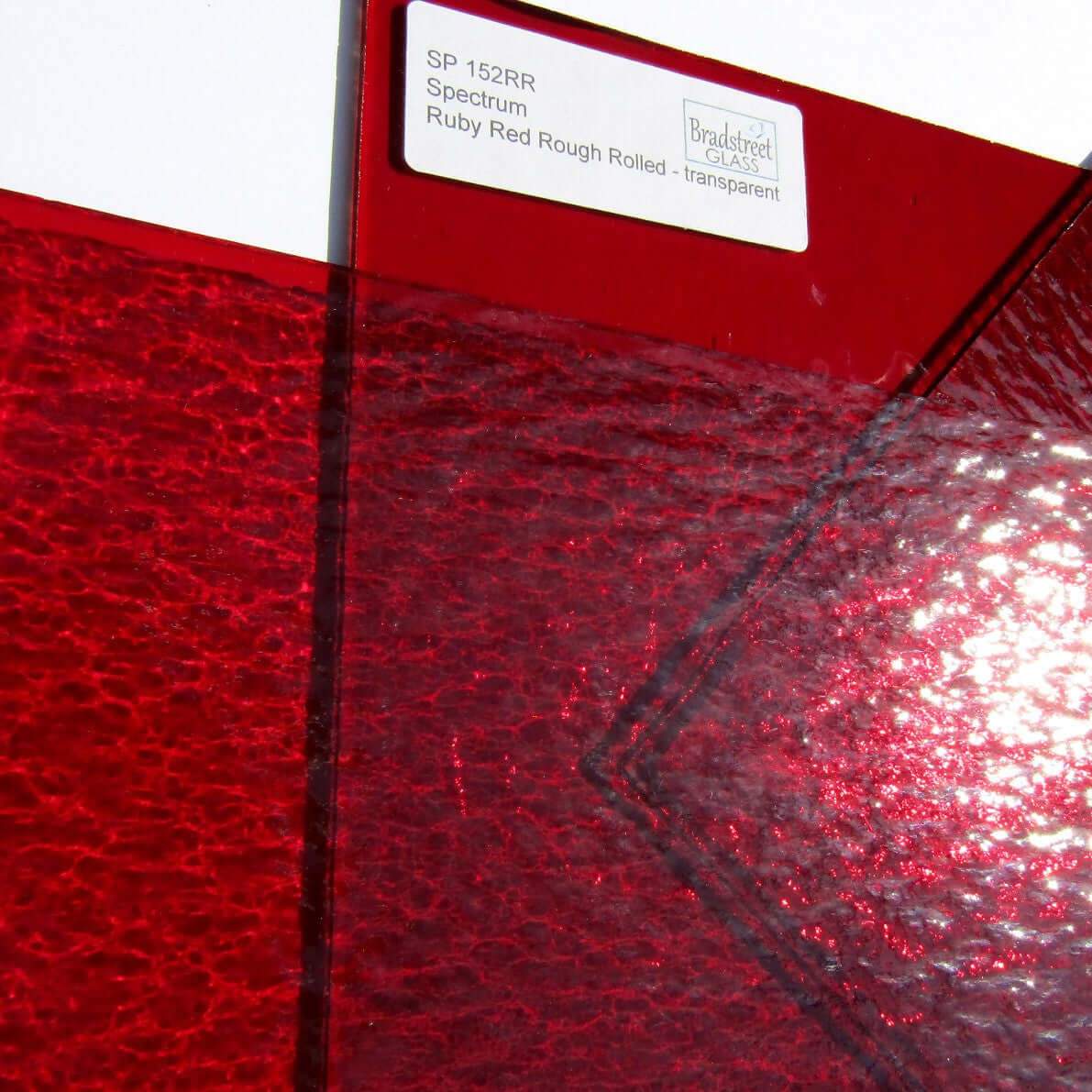 Ruby Red Rough Rolled Stained Glass Sheet Oceanside SF152RR ...