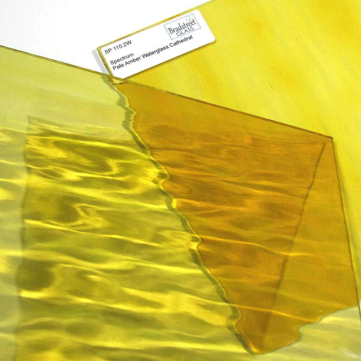 Pale Amber Waterglass Stained Glass Sheet Oceanside SF110.2W ...
