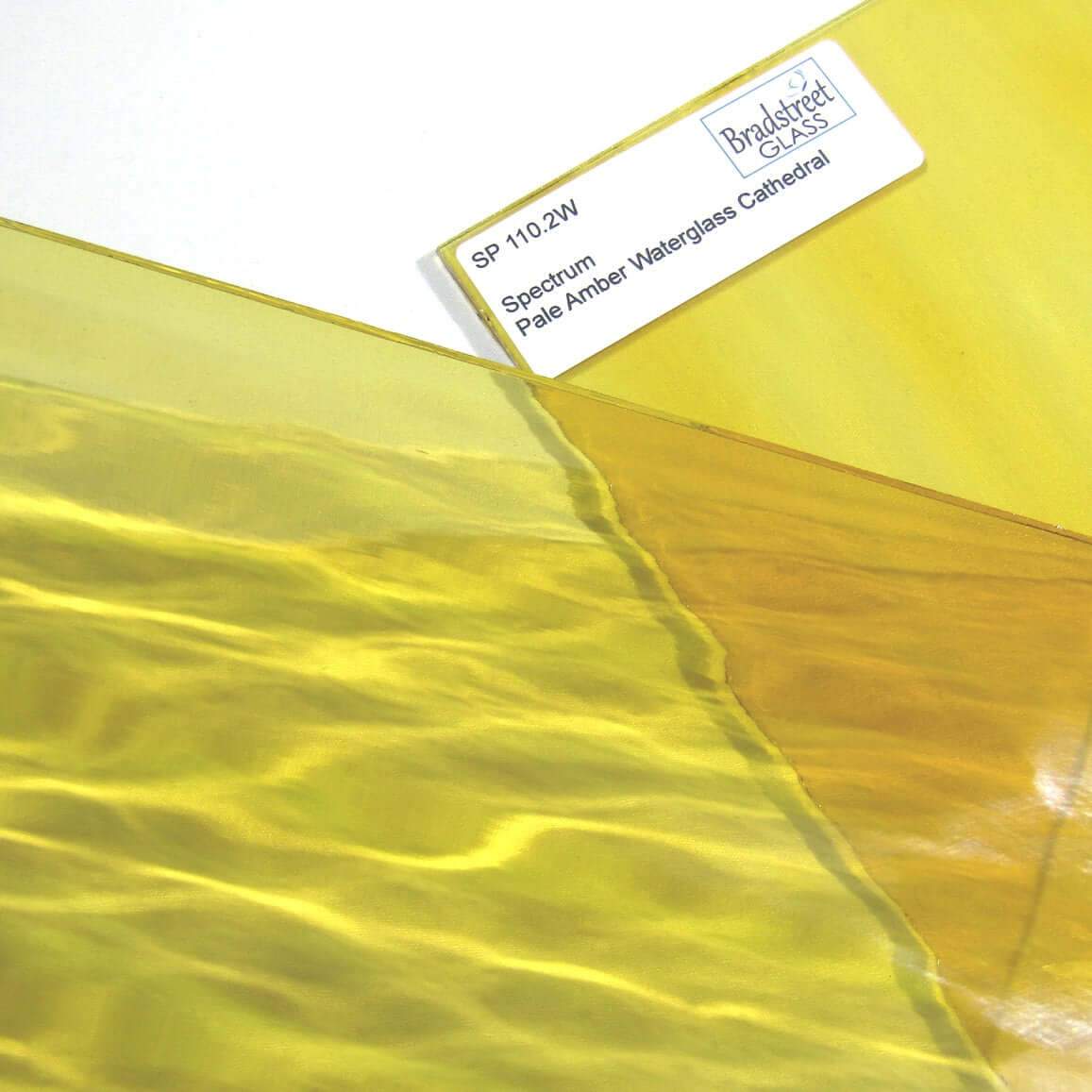 Pale Amber Waterglass Stained Glass Sheet Oceanside SF110.2W ...
