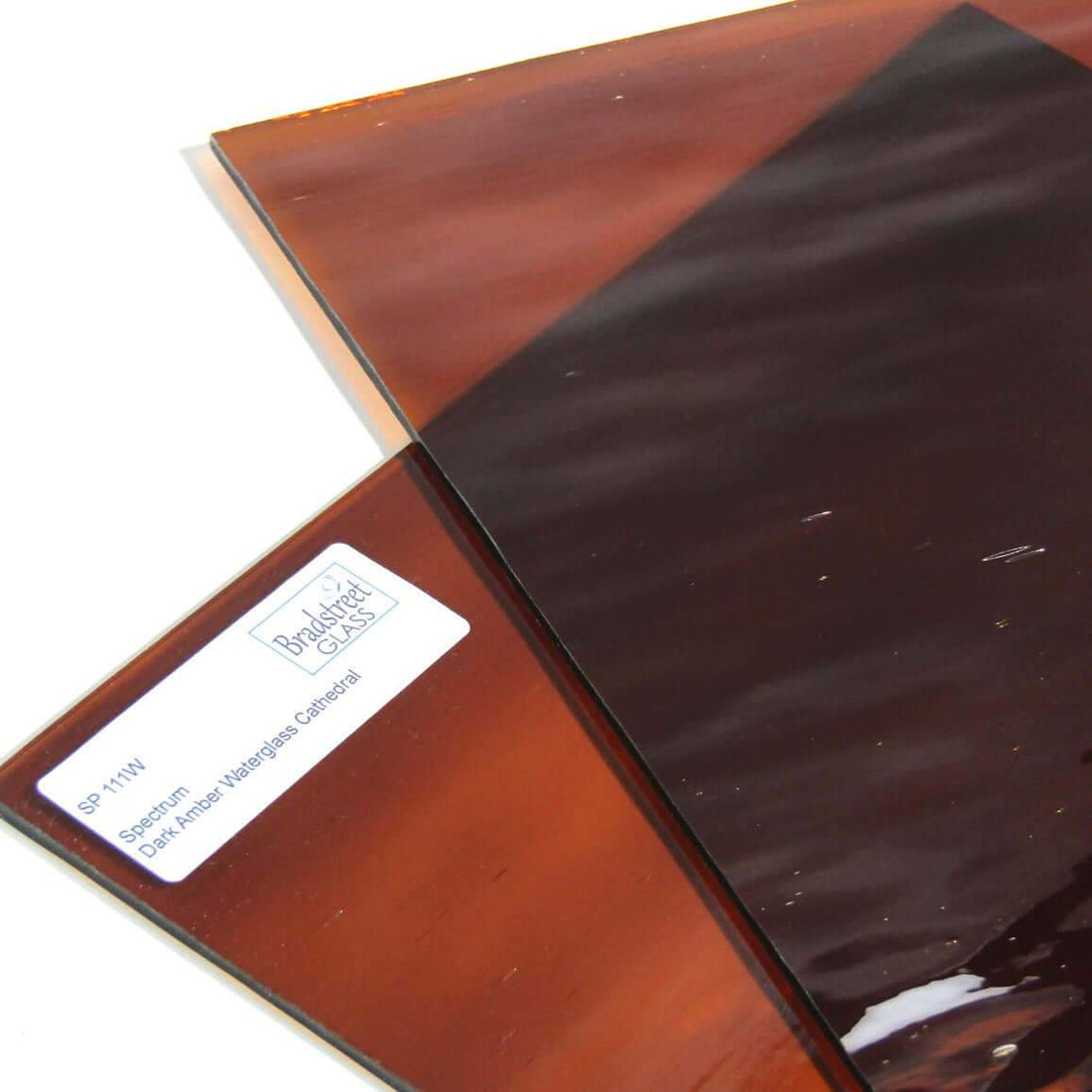 Dark Amber Waterglass Stained Glass Sheet 96 COE Oceanside SF111W ...