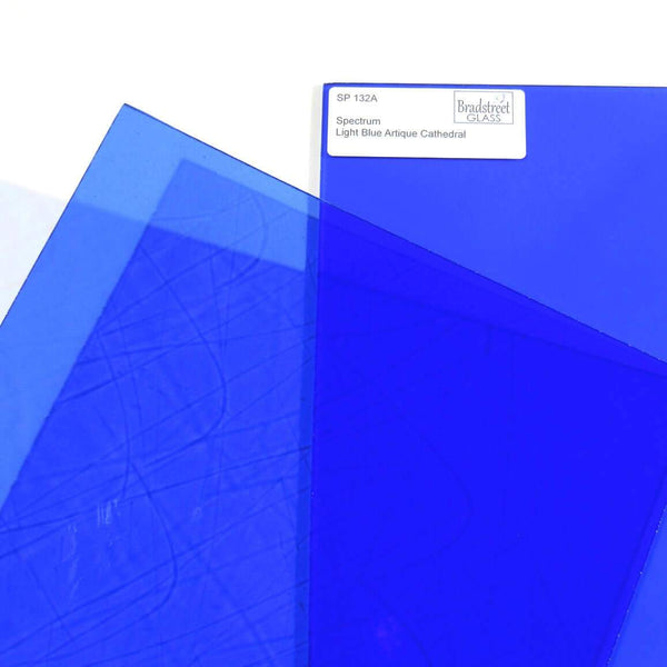 Light Blue Artique Stained Glass Sheet Oceanside SF132A – BradstreetGlass