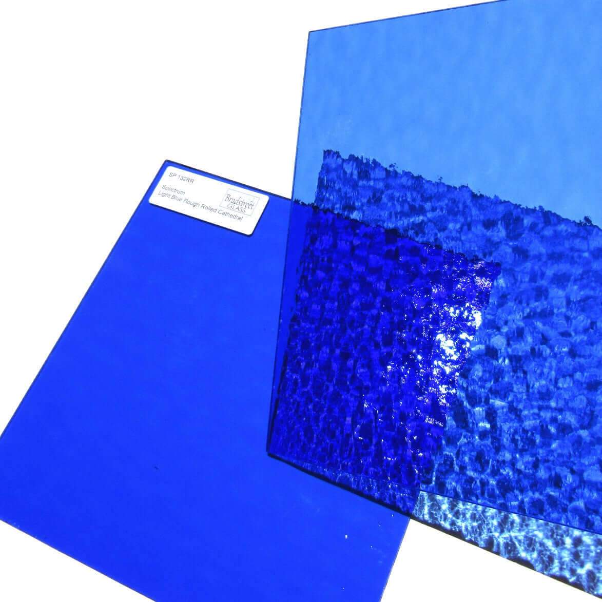 Light Blue Rough Rolled Stained Glass Sheet Oceanside SF132RR ...