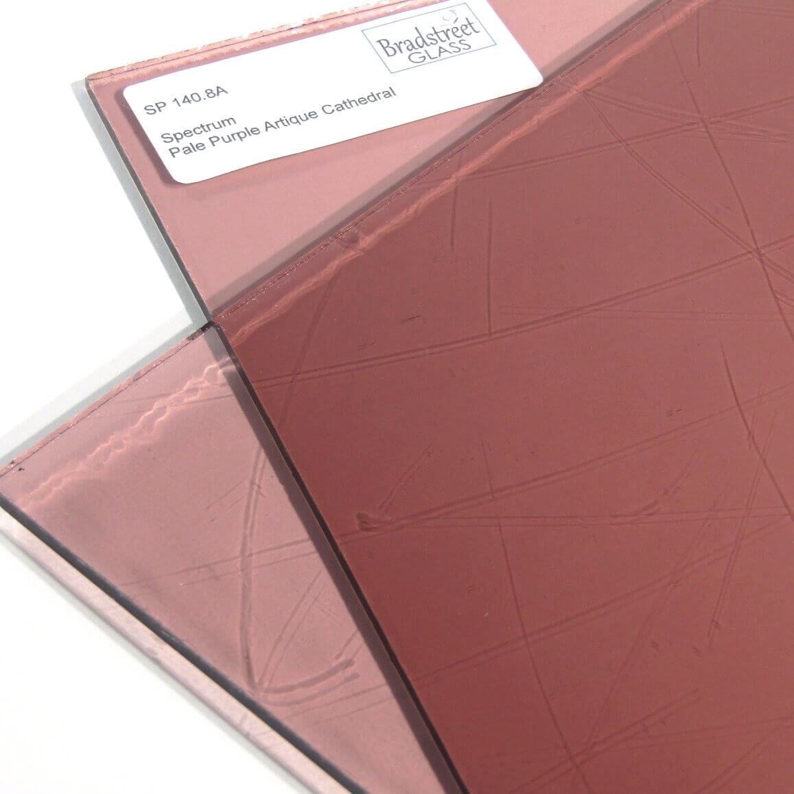 Pale Purple Artique Stained Glass Sheet 96 COE Oceanside SF140.8A