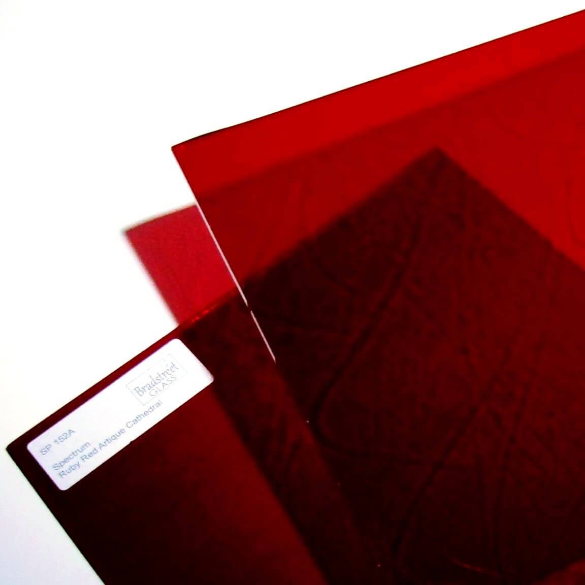 Ruby Red Artique Stained Glass Sheet Oceanside SF152A – BradstreetGlass