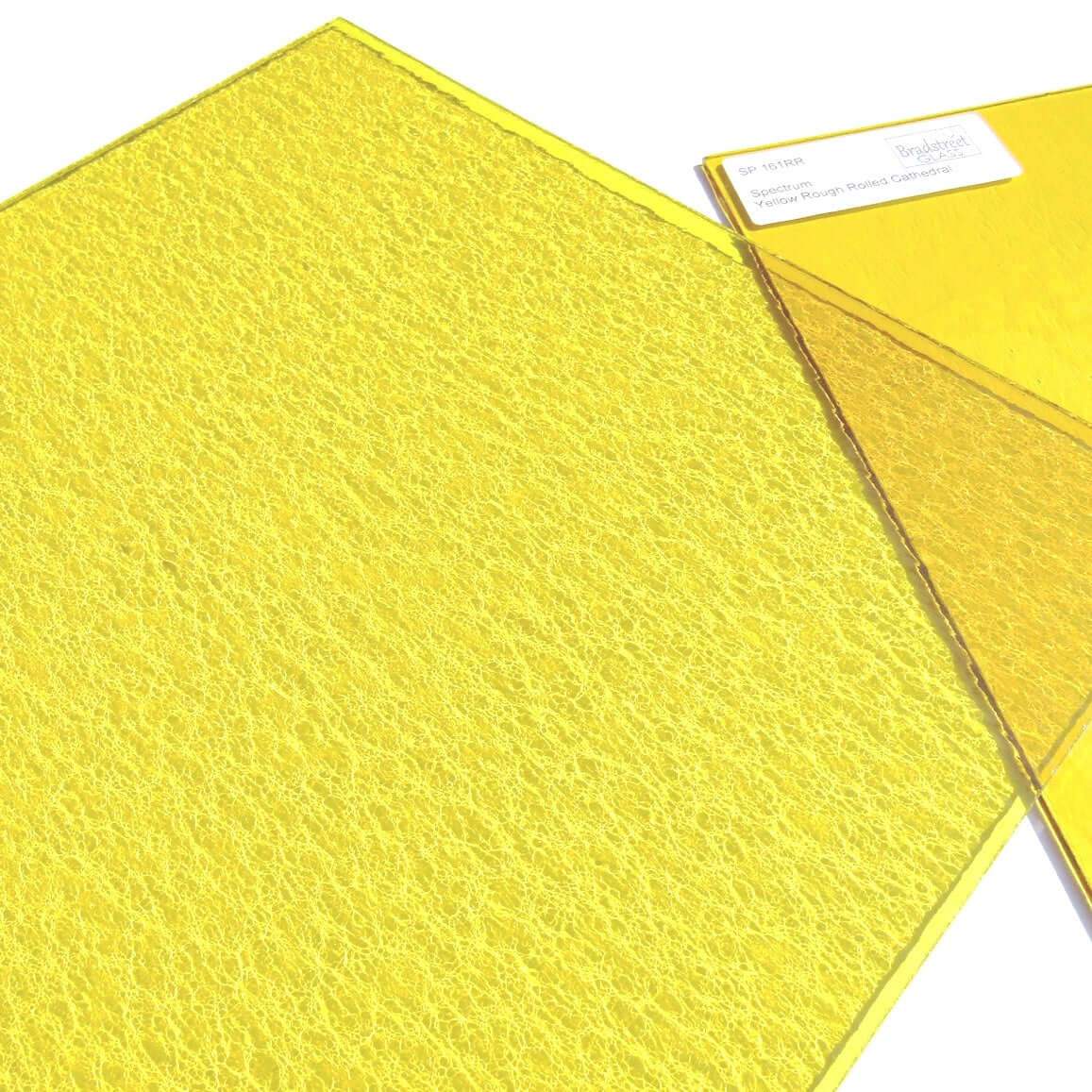 Yellow Rough Rolled Stained Glass Sheet Oceanside SF161RR – BradstreetGlass