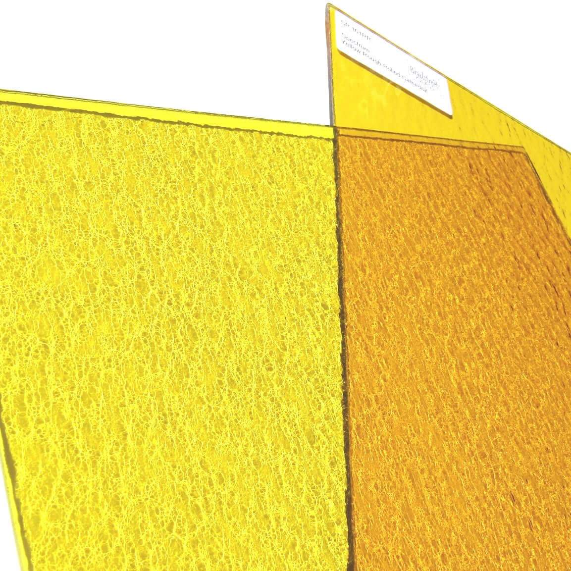 Yellow Rough Rolled Stained Glass Sheet Oceanside SF161RR – BradstreetGlass