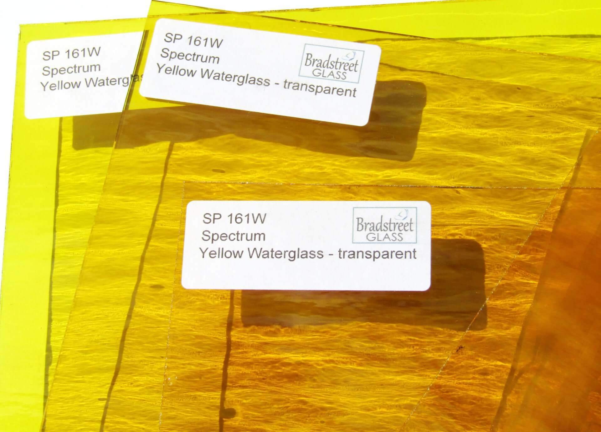 Yellow Waterglass Stained Glass Sheet Oceanside SF161W – BradstreetGlass