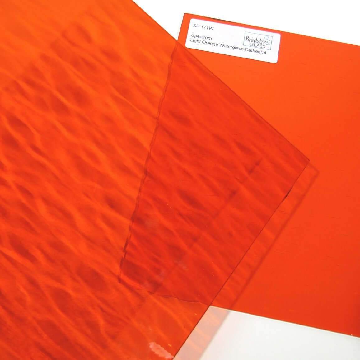 Orange Waterglass Stained Glass Sheet Oceanside SF171W – BradstreetGlass