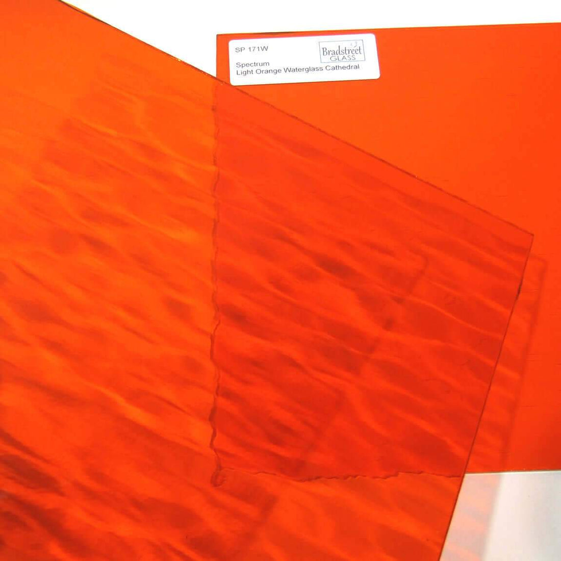 Orange Waterglass Stained Glass Sheet Oceanside SF171W – BradstreetGlass