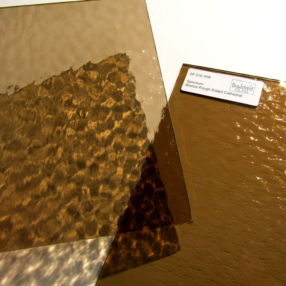 Bronze Rough Rolled Stained Glass Sheet Oceanside SF518.1RR ...