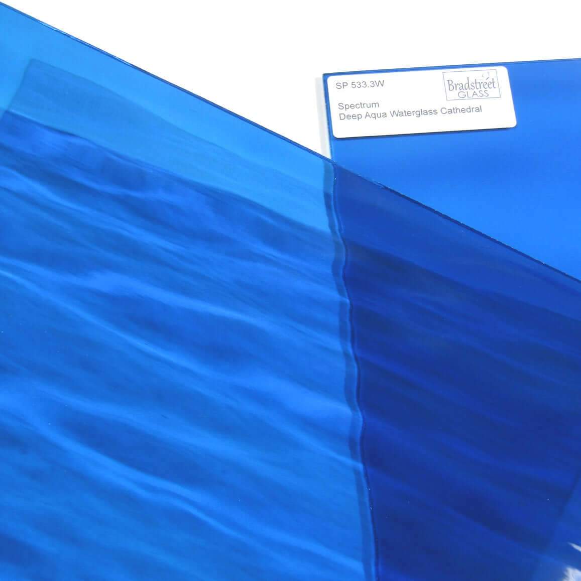 Deep Aqua Waterglass Stained Glass Sheet COE 96 Oceanside SF533.3W ...