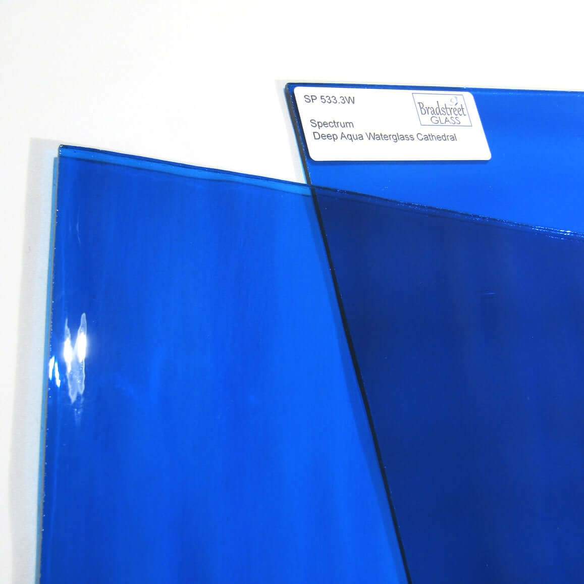 Deep Aqua Waterglass Stained Glass Sheet COE 96 Oceanside SF533.3W ...