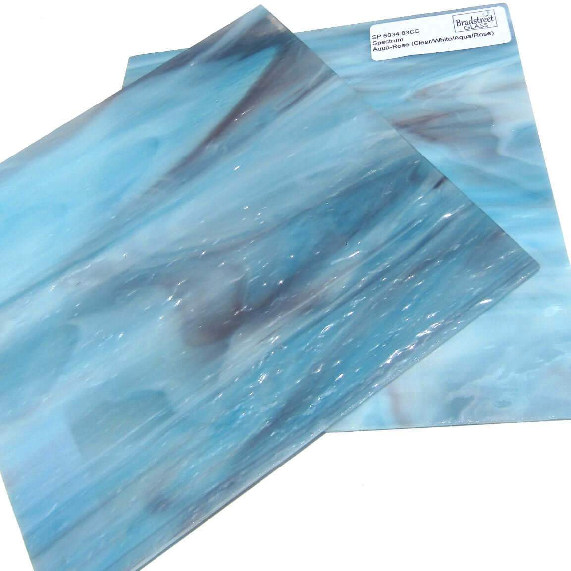 Aqua Rose Pearl Opal Stained Glass Sheet Oceanside SF6034.83CC ...
