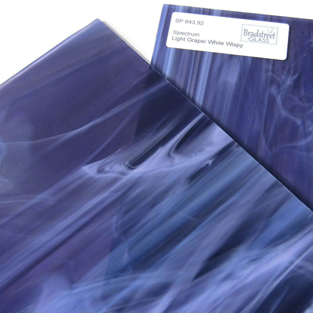 Light Grape White Wispy Stained Glass Sheet Oceanside SF843.92 ...