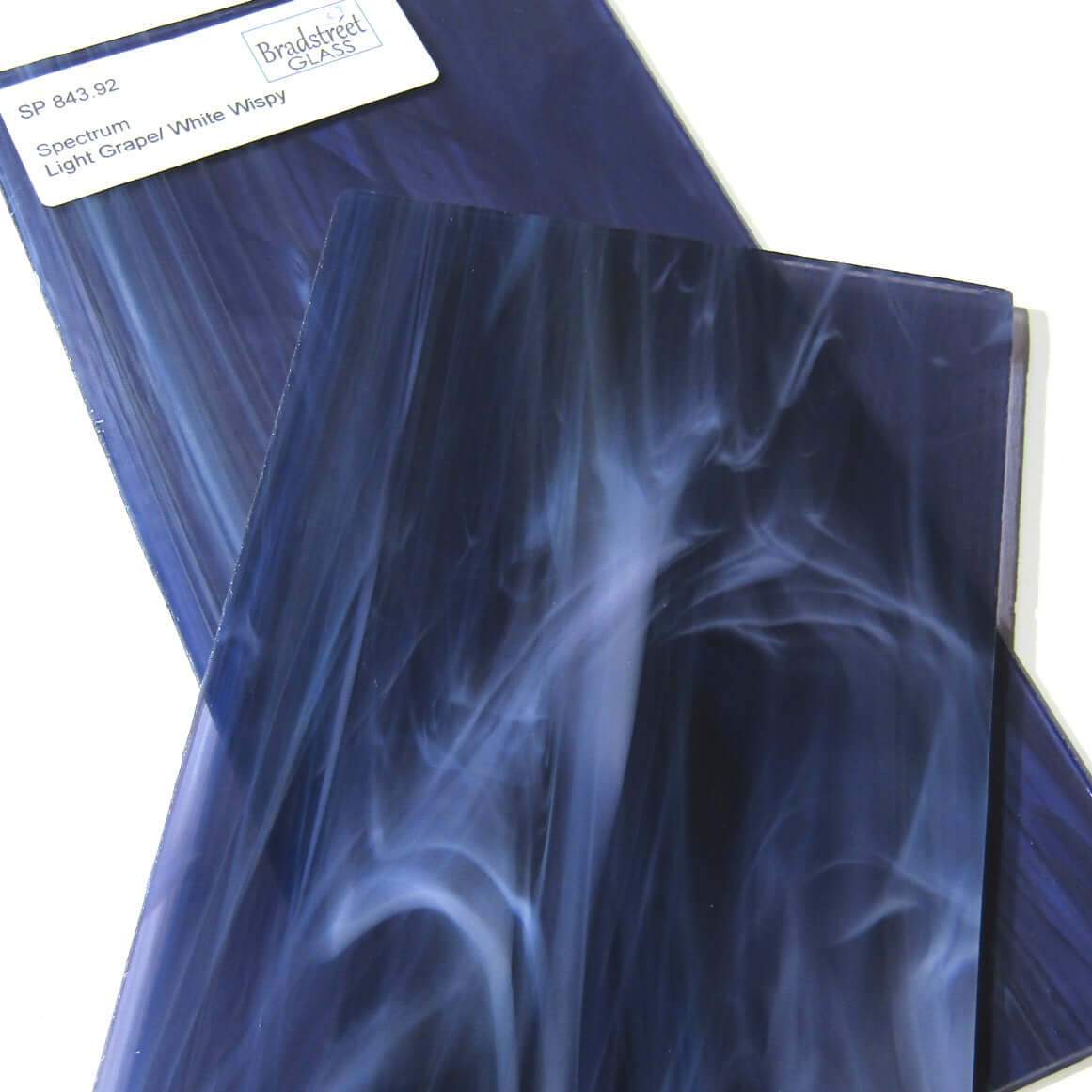 Light Grape White Wispy Stained Glass Sheet Oceanside SF843.92 ...