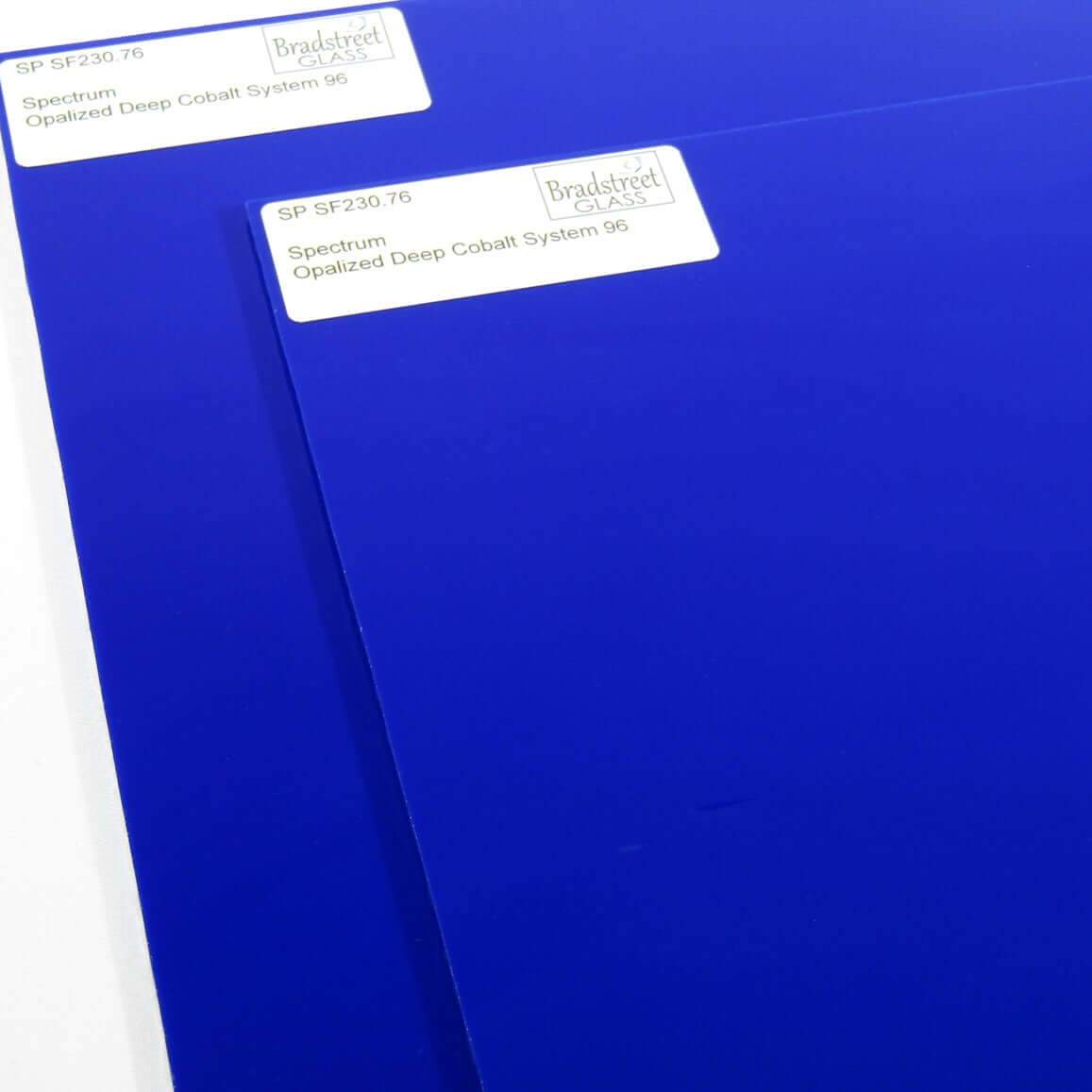 Opalized Deep Cobalt Blue Stained Glass Sheet Oceanside SF230.76 ...
