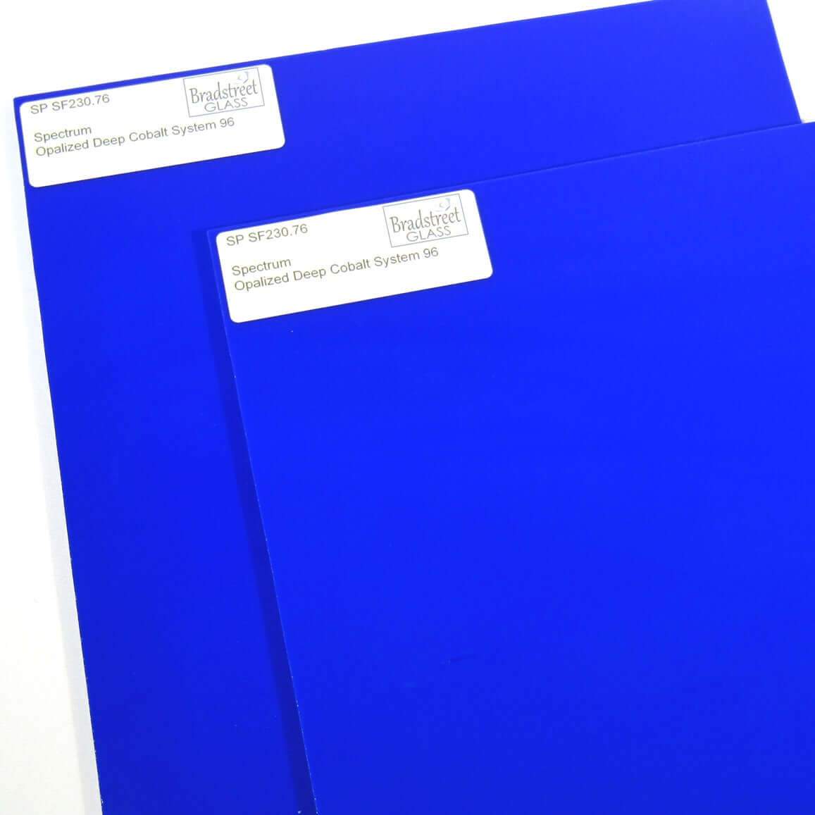 Opalized Deep Cobalt Blue Stained Glass Sheet Oceanside SF230.76 ...