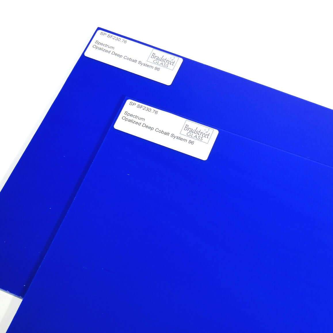 Opalized Deep Cobalt Blue Stained Glass Sheet Oceanside SF230.76 ...