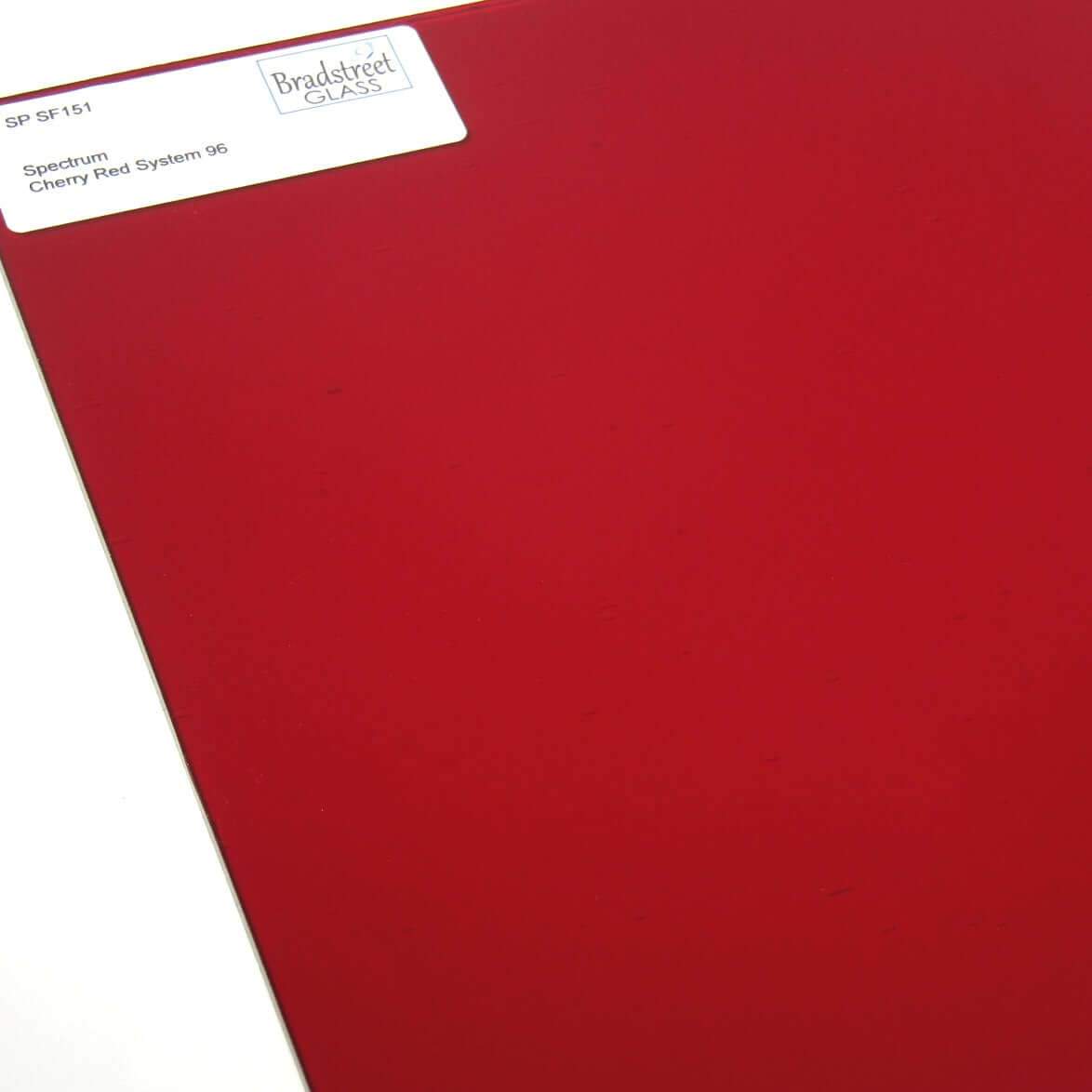 Cherry Red Stained Glass Sheet 96 COE Oceanside SF151